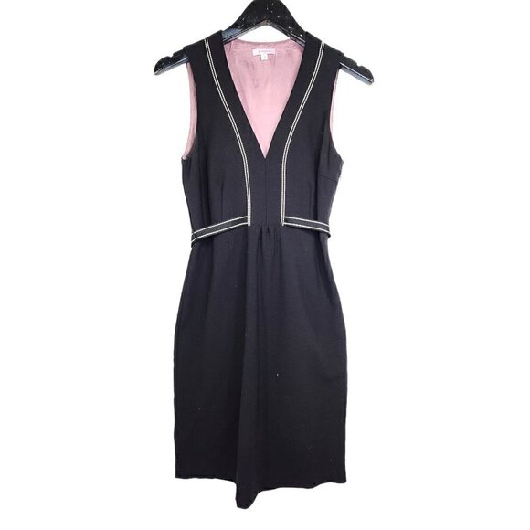 Vintage | Dresses | Vintage Jill Michelle Usa Wool Black Sleeveless V ...